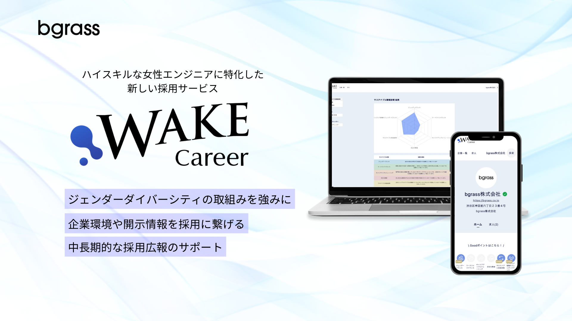 WAKE Career | ハイスキルな女性エンジニアと出会える新しい転職サービス